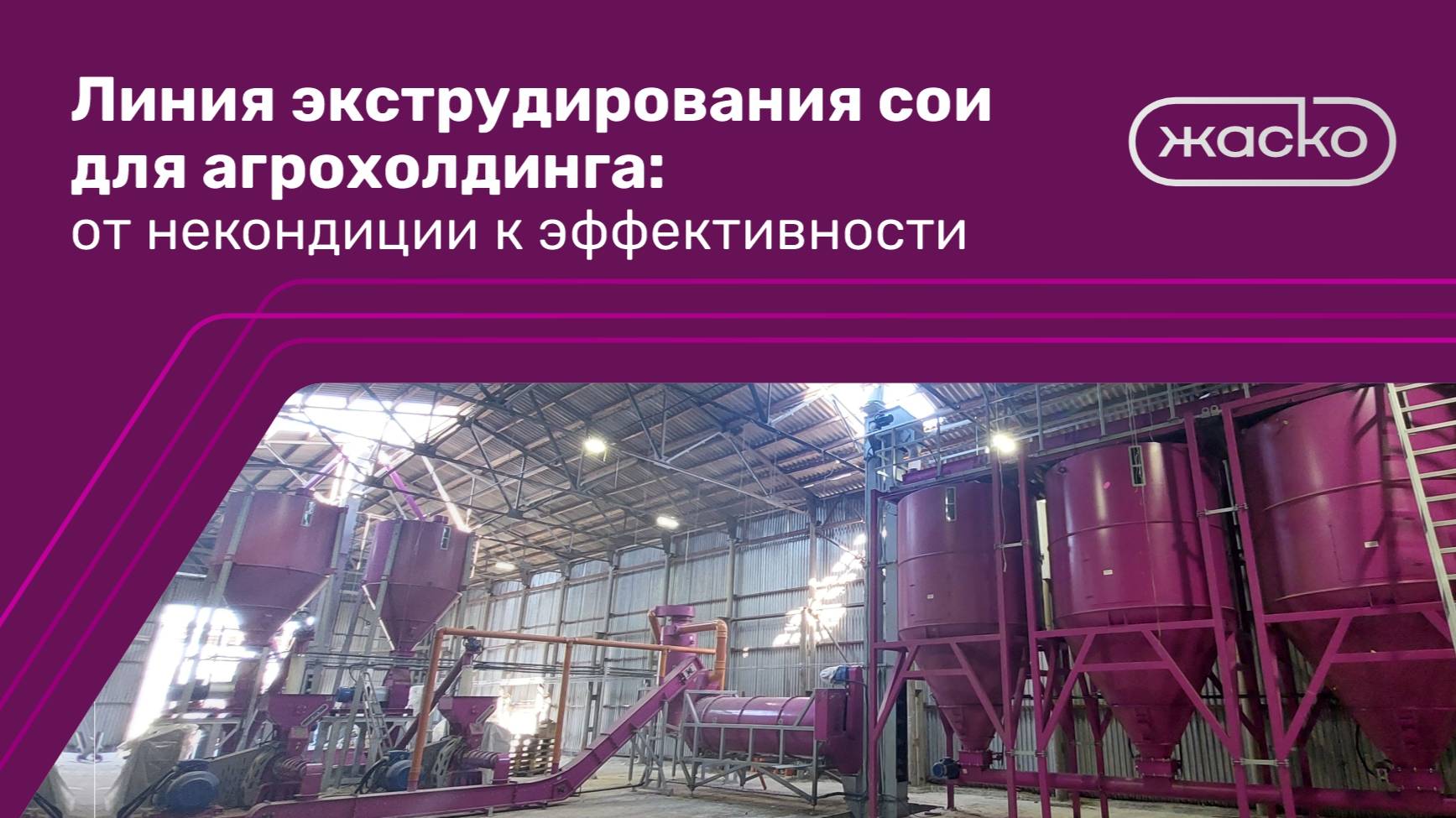 Линия экструдирования сои для агрохолдинга: от некондиции к эффективности