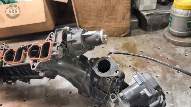 Чистка впуска скорлупой грецкого ореха 🥜 быстрый отклик на газ, ровная работа ДВС B47 #G31 #bmw