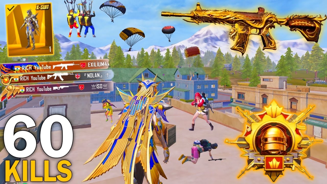 60 убийств! 🔥МОЙ ЛУЧШИЙ ГЕЙМПЛЕЙ LIVIK в НОВОМ РЕЖИМЕ с костюмом X ФАРАОН😈 Pubg Mobile