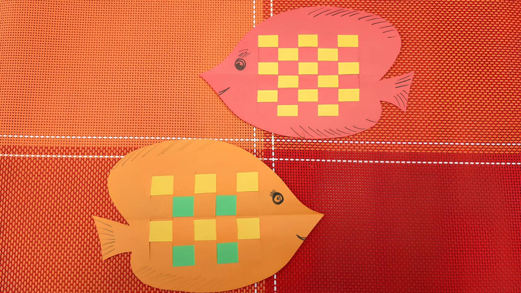 🚀Как изготовить несколько одинаковых прямоугольников. Аппликация с плетением