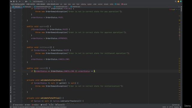 011 Adding state changing methods to Order Entity