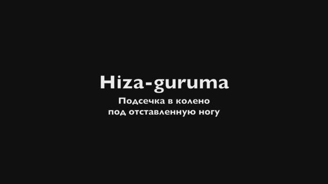 2. (Хидза гурума) Hiza-guruma - ключевые точки