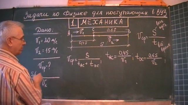 Средняя скорость мотоциклиста