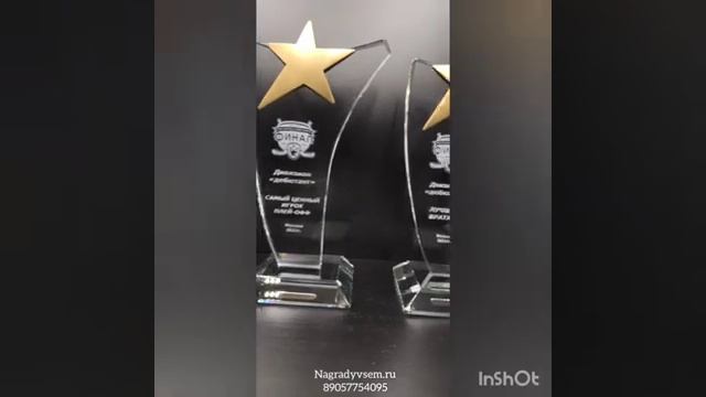 Приз из стекла арт. N105 от компании НаградыВсем