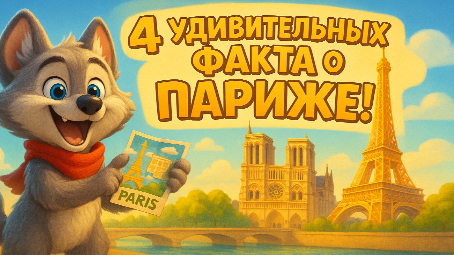 4 Удивительных Факта о Париже! Достопримечательности Парижа! | Обучение истории для детей!