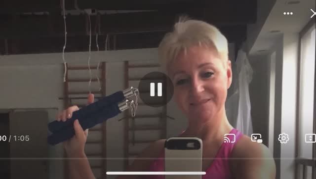 Разминка с нунчаками перед тренажерным залом