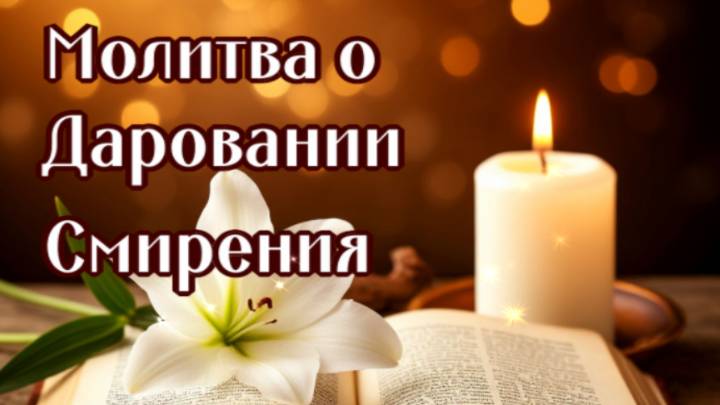 О ДАРОВАНИИ СМИРЕНИЯ (поддержка для тех, кто стремится преодолеть гордыню, самоутверждение и страх)