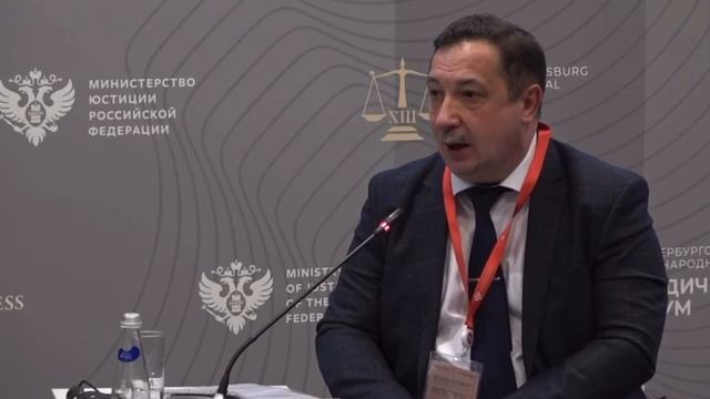 Выступление Д.В. Шмонина на Петербургском международной юридическом форуме (ПМЮФ), 20 мая 2025 г.