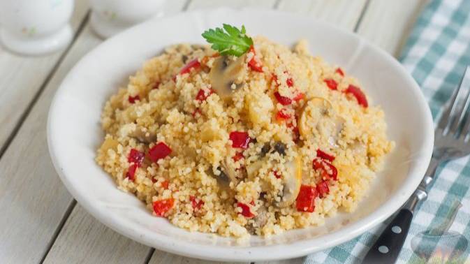 Кус-кус с грибами. Вкусно и быстро!
