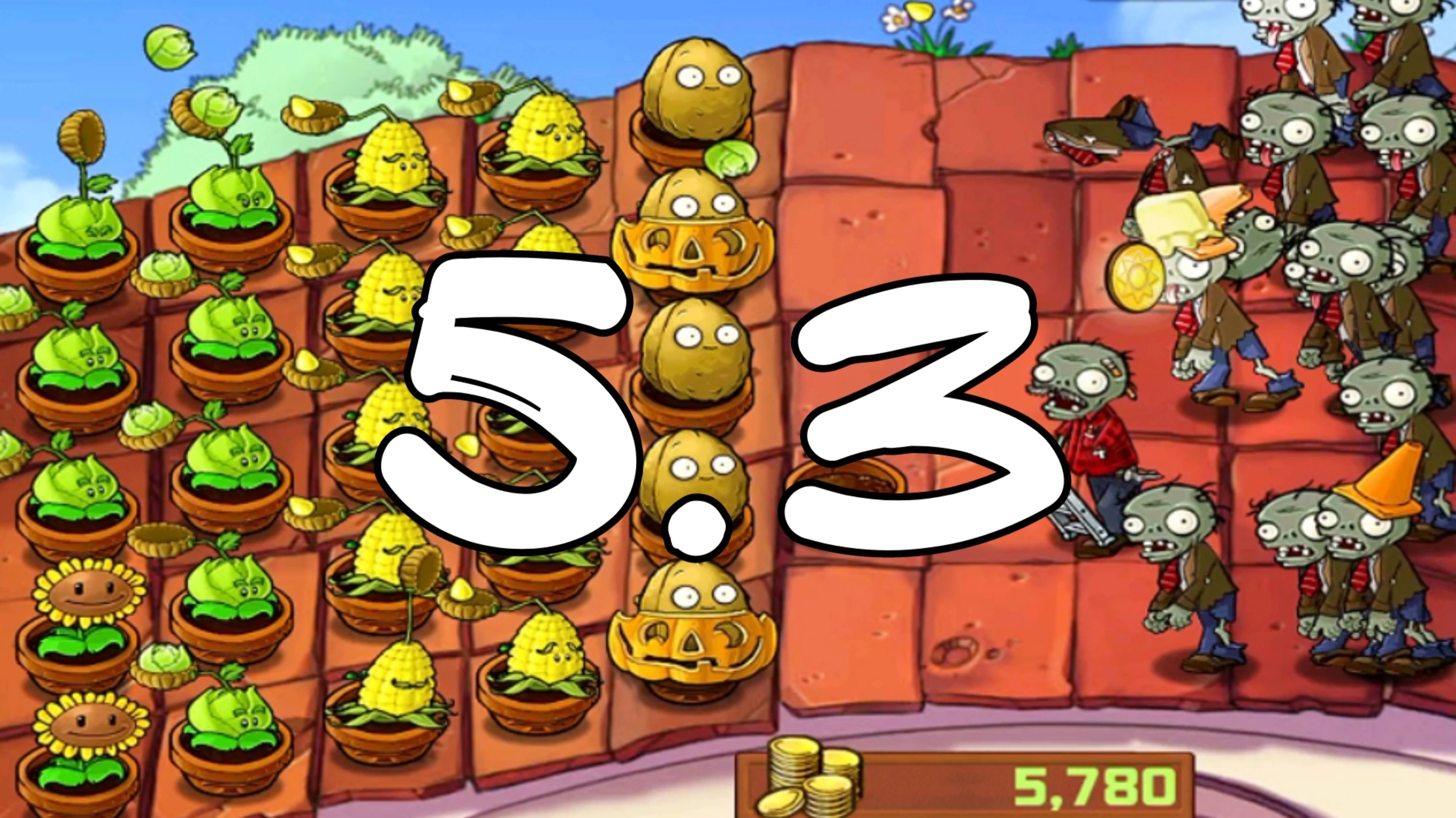 РАСТЕНИЯ ПРОТИВ ЗОМБИ / PLANTS VS ZOMBIES Прохождение уровня 5.3