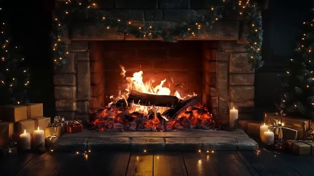 Релакс Новогодний Камин 3часа