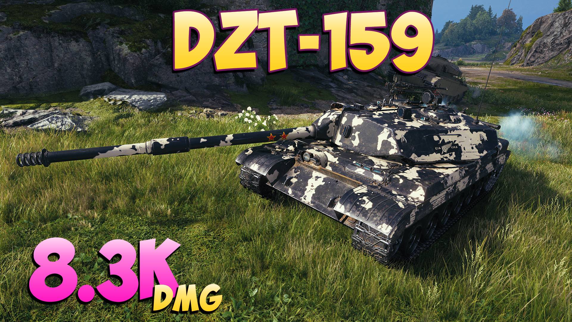 DZT-159 - 7 Фрагов 8.3K Урона - 1 vs 6! - Мир Танков