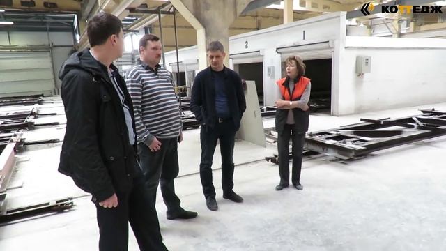 Глеб Гринфельд на заводе КОТТЕДЖ