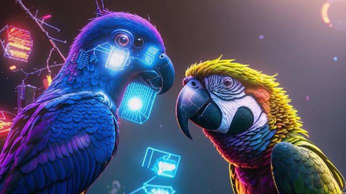 Попугай разговаривает с ИИ-ботом, который осознаёт, что болтает с птицей