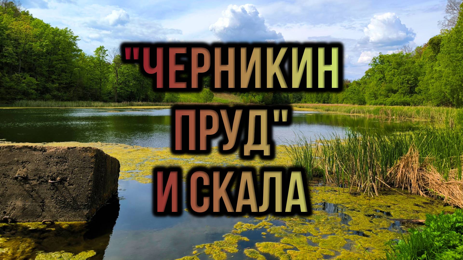 #29 Черникин пруд и скала альпинистов. Липецкая область, Елецкий район