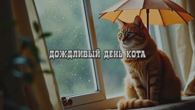 Дождливый день кота