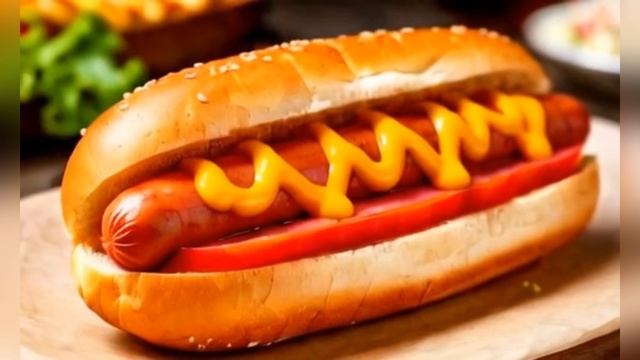 Вместе с хот-догом и чаем зимним вечером