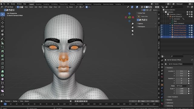 04-02 Unique Character by sculpting in Blender Part 2