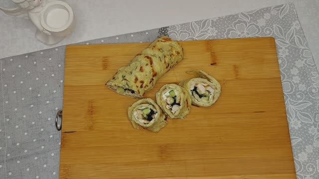 Кабачковые роллы/ Вкусно и просто
