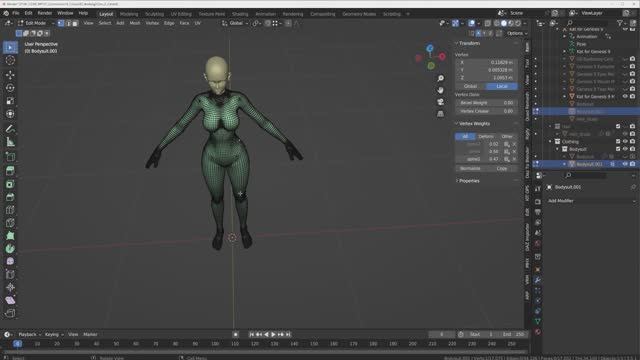 09-02 Deriving the Body Mesh from Body Suit Part 2