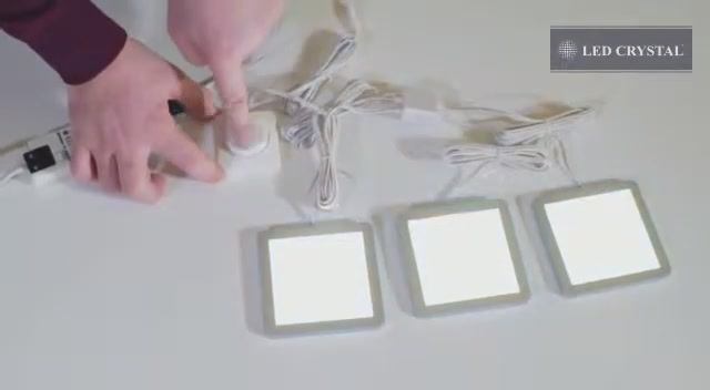 Комплект из 3-х точечных накладных светодиодных светильников