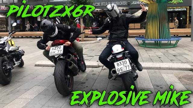 PilotZX6R в Москве_Покатушки_по_городу_BMW_R_nineT_Встреча