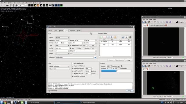 Automatic Meridian Flip in Ekos