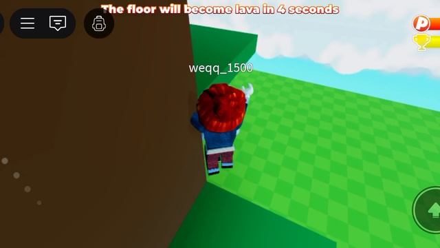 Пол это лава в ROBLOX!