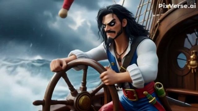 Пират Джек в море