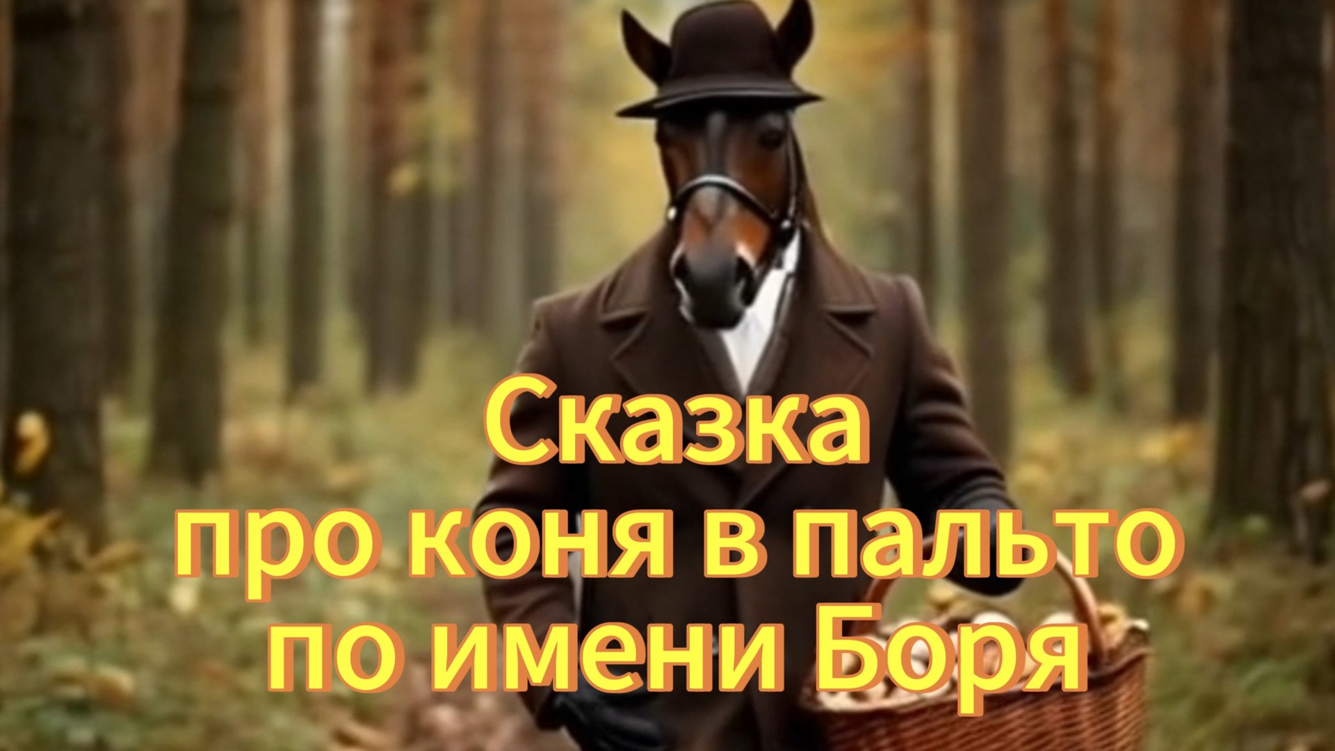 Конь в пальто по имени Боря, сказка созданная мною и нейросетью. Прикол.