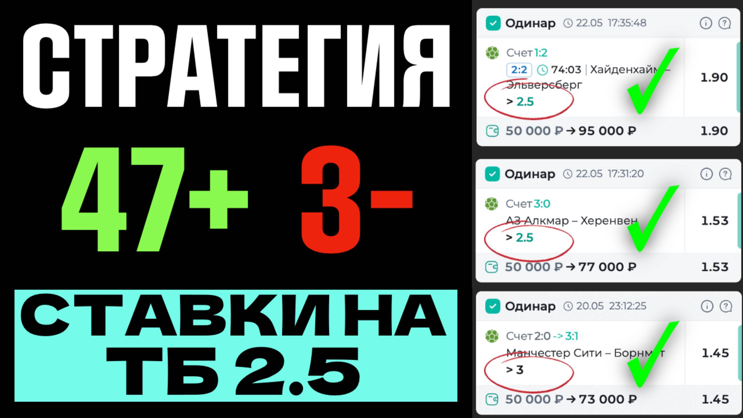 ⚽️ Стратегия на Тотал Больше 2.5 — Как ИСКАТЬ МАТЧИ с 3+ голами