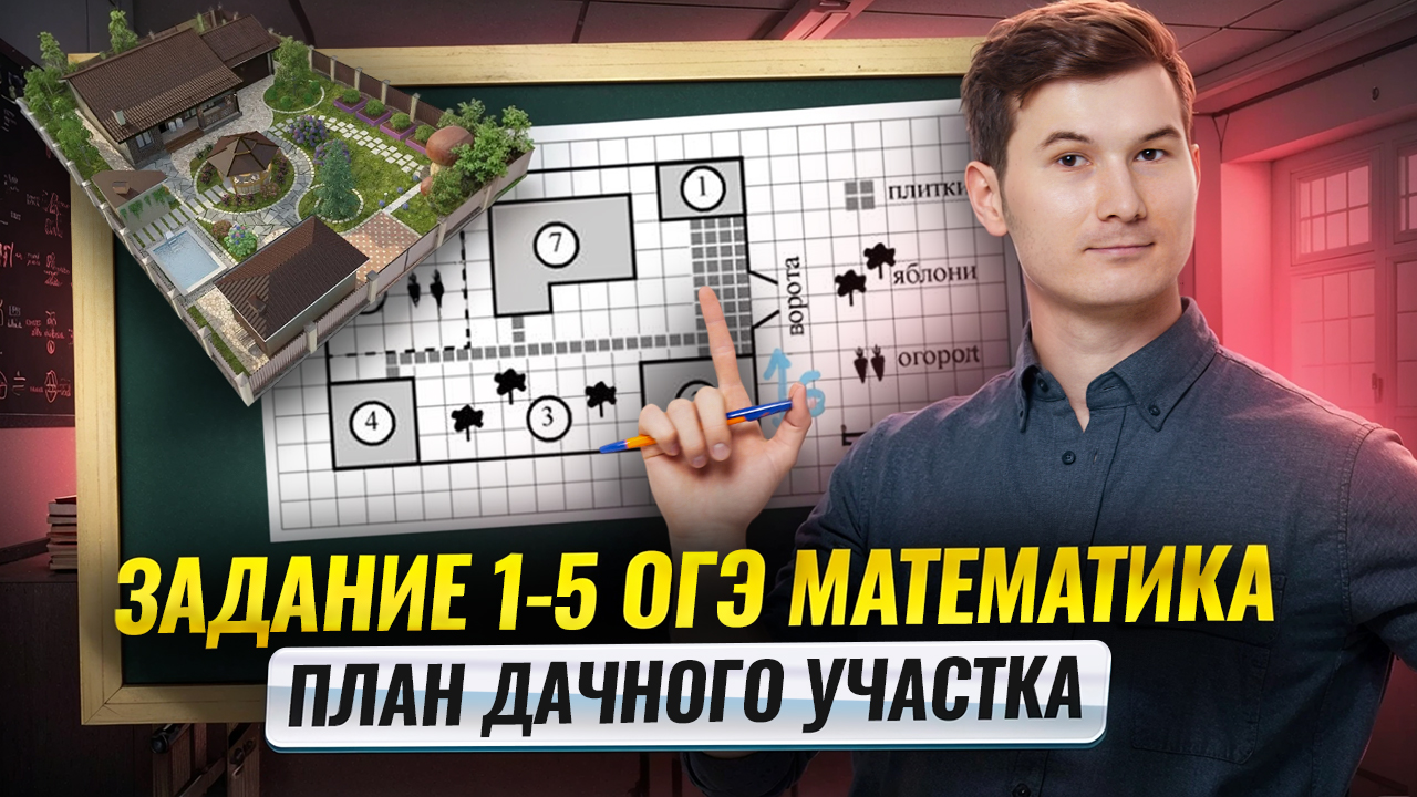 ПЛАН УЧАСТКА ОГЭ 2025 | Задания 1-5 ОГЭ математика + Шпаргалка | Умскул