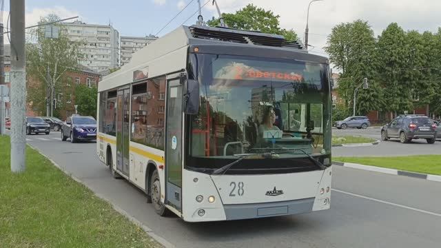 Троллейбусы МАЗ-206Т и Тролза-5265.02 "Мегаполис" в Видном (24.05.2025)