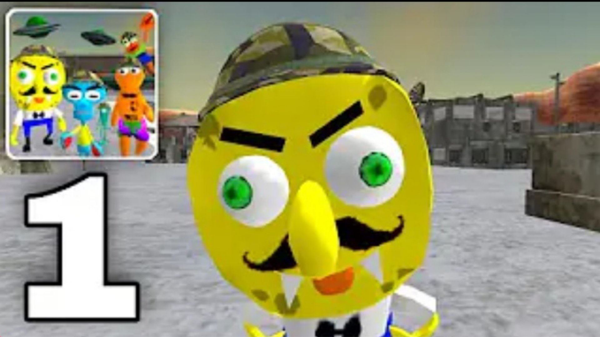 Sponge Area 51 Neighbor Escape Alien Base Secret Gameplay Level 1 To 5