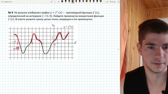 Домашнее 2. График производной. Задание 8