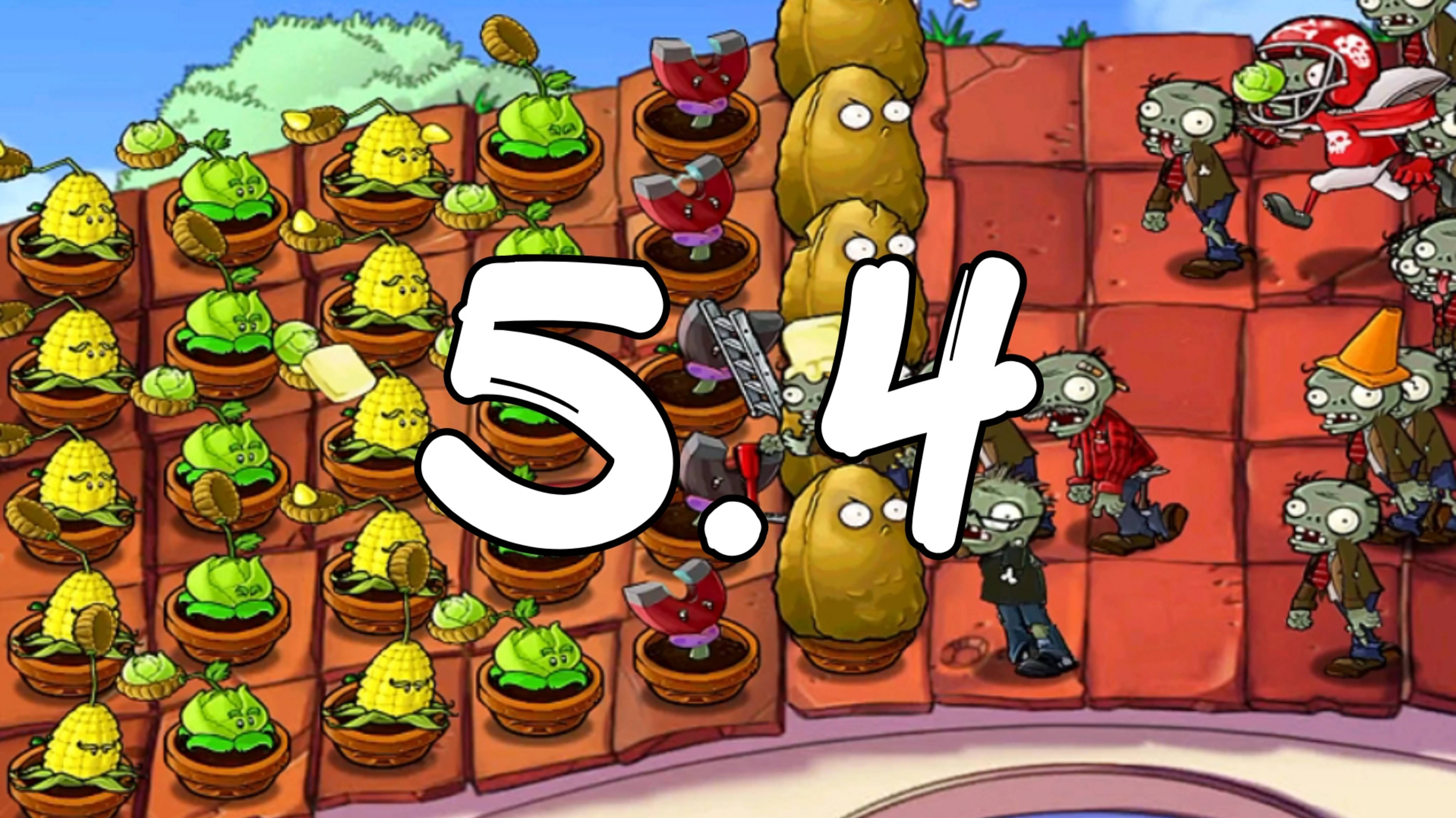РАСТЕНИЯ ПРОТИВ ЗОМБИ / PLANTS VS ZOMBIES Прохождение уровня 5.4