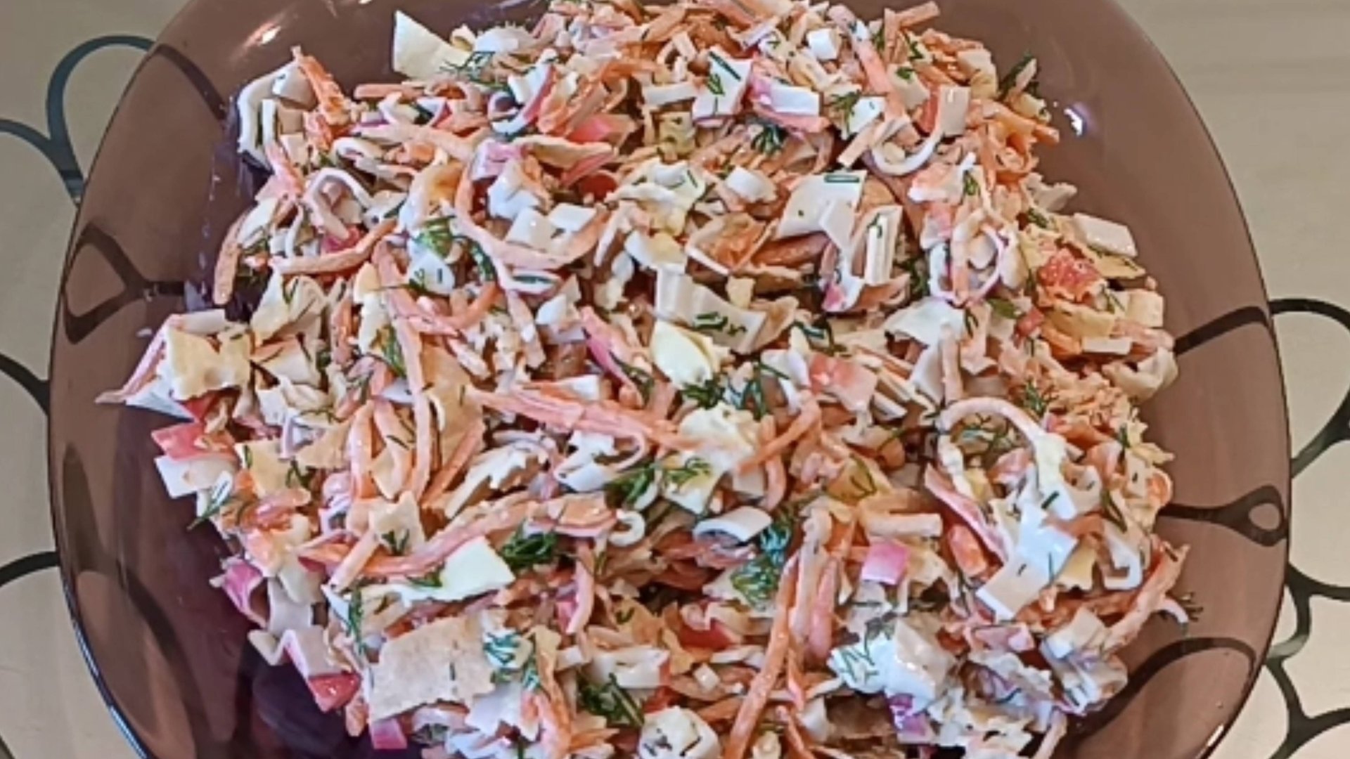 Вкусный, лёгкий салатик