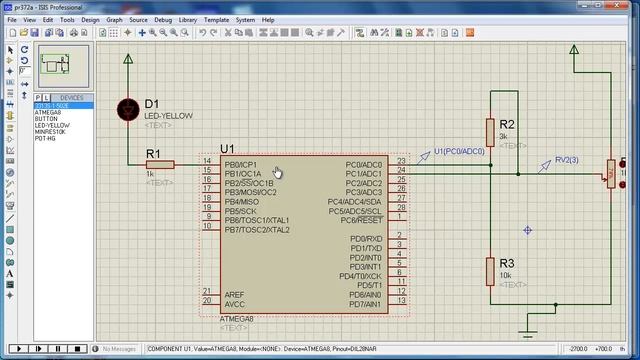 лекция 372 Atmega8 работа компаратора