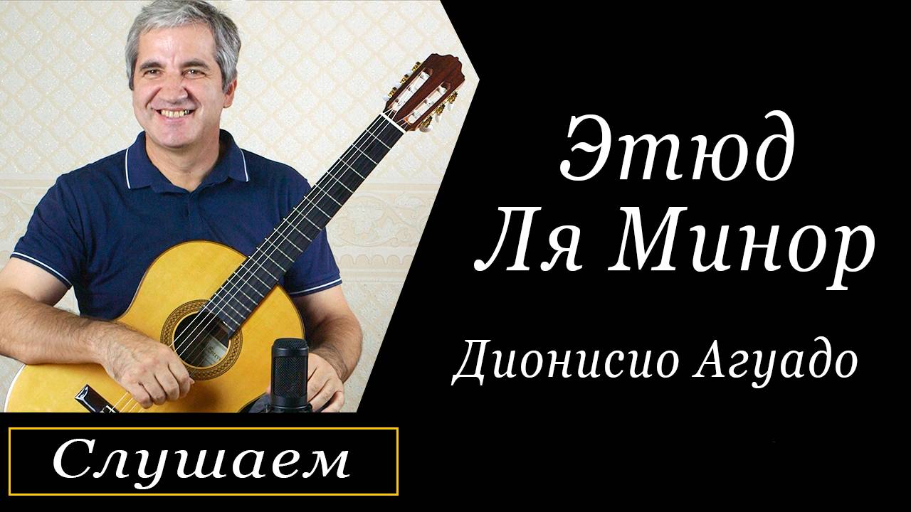 Дионисио Агуадо - этюд Ля Минор. Популярный этюд на классической и акустической гитарах.