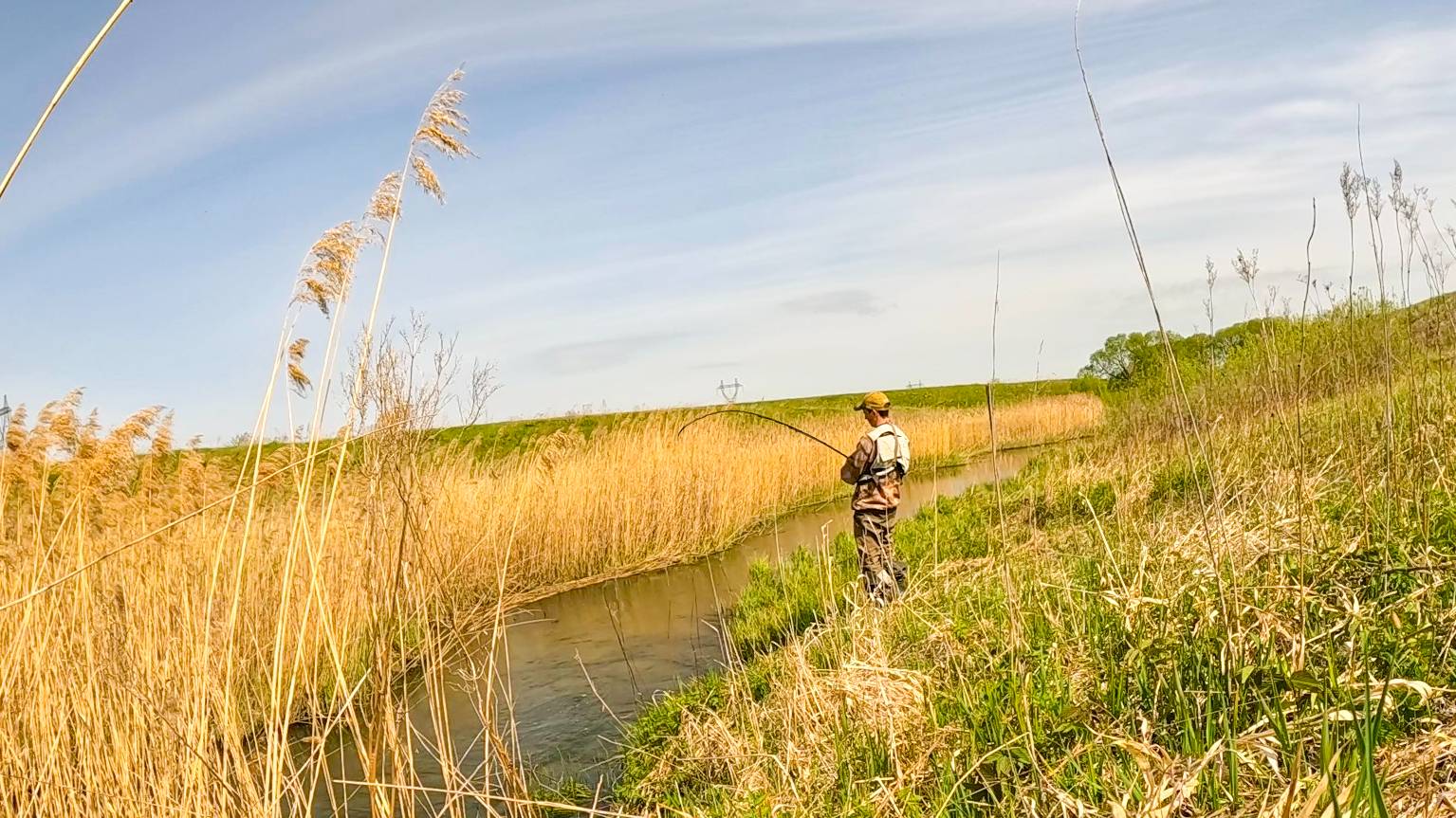 ЭТОТ РУЧЕЙ КИШИТ РЫБОЙ! Воблер ТОЛЬКО КИДАЙ! Рыбалка на спиннинг в мае 2025