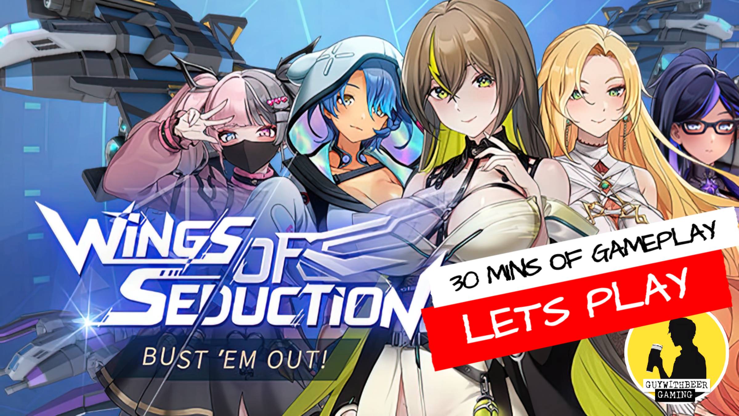 WINGS OF SEDUCTION:BUST 'EM OUT! GAMEPLAY #wingsofseduction #gameplay #bullethell