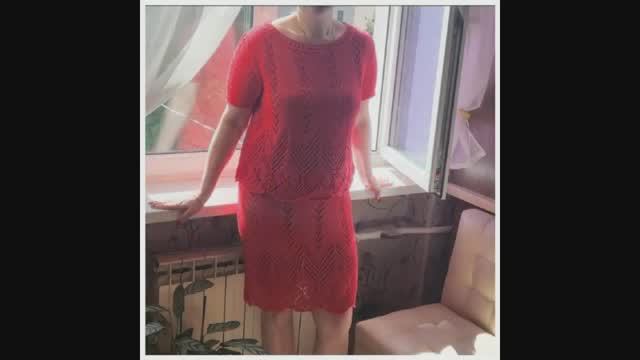 Шикарный костюм спицами, вяжется легко и просто!!!