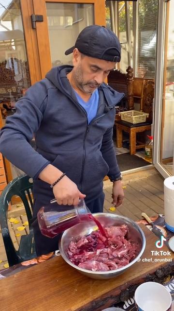 Шашлык из говяжьего языка