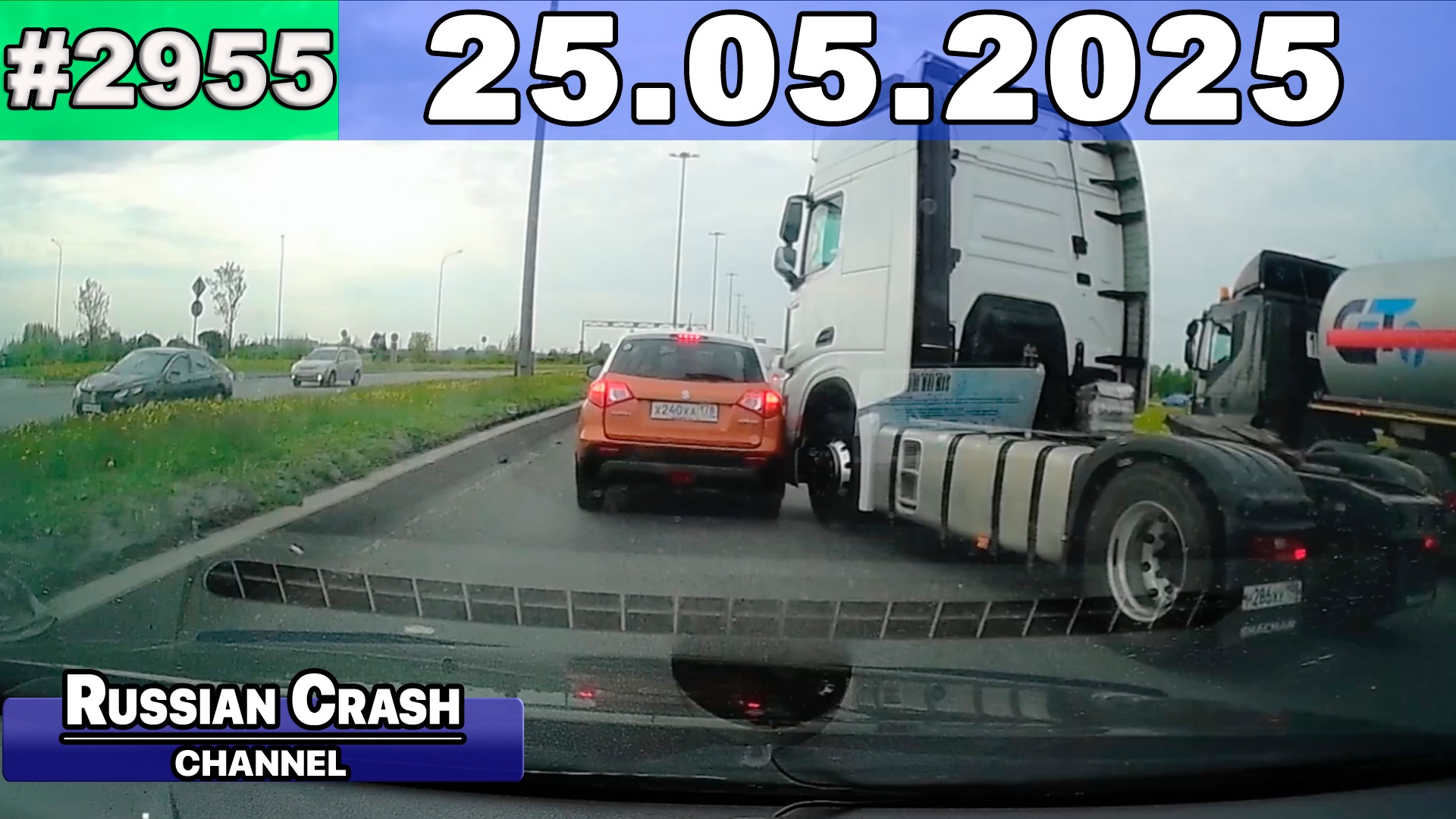 ДТП. Подборка на видеорегистратор за 25.05.2025 Май 2025