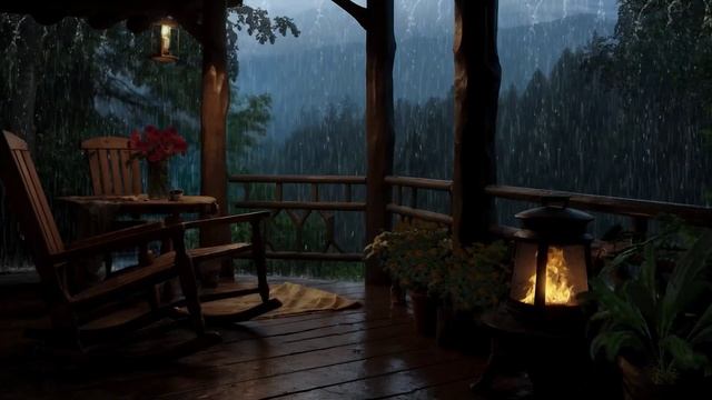 Дождливая ночь - Звуки природы для крепкого сна и восстановления #музыка