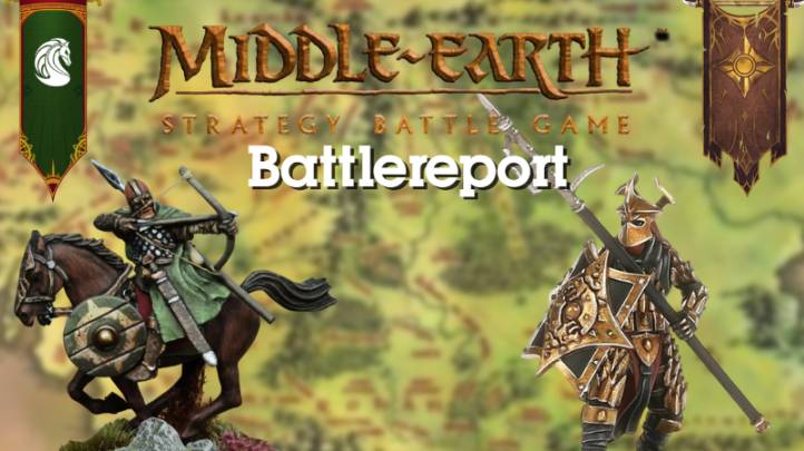 Обучающий БАТТЛРЕПОРТ настольный Властелин Колец Рохан-Истерлинги Middle-earth Strategy Battle Game