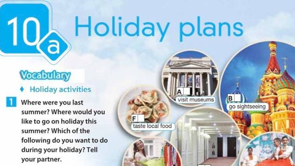 Spotlight 6, mod 10a Holiday plans