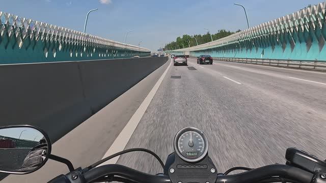 Прокатился на Harley-Davidson Sportster XL1200N по МСД (Московский скоростной диаметр)