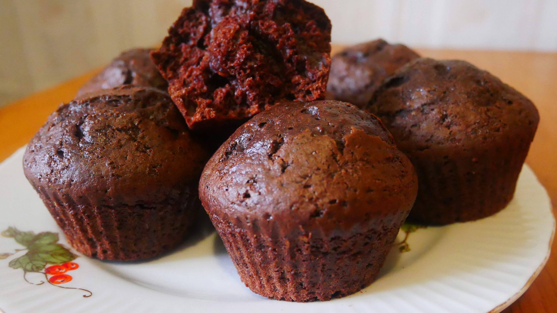 Шоколадные кексы. Готовим с ребенком.