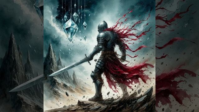 Clash of steel, a crystal chime.